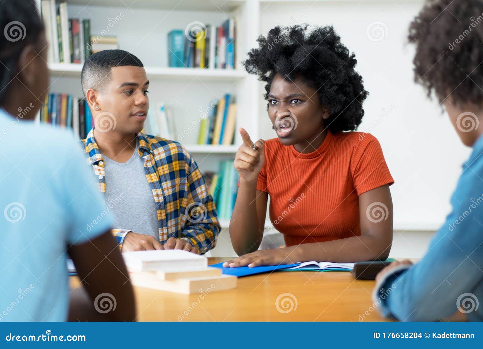 Students Arguing With Each Other