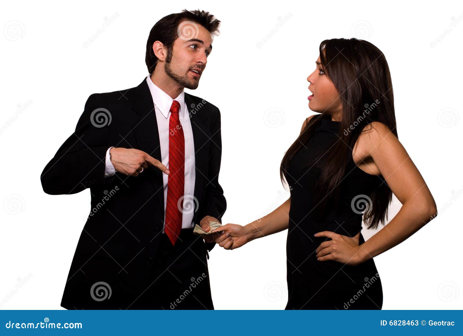 Arguing over money stock image. Image of professional - 6828463