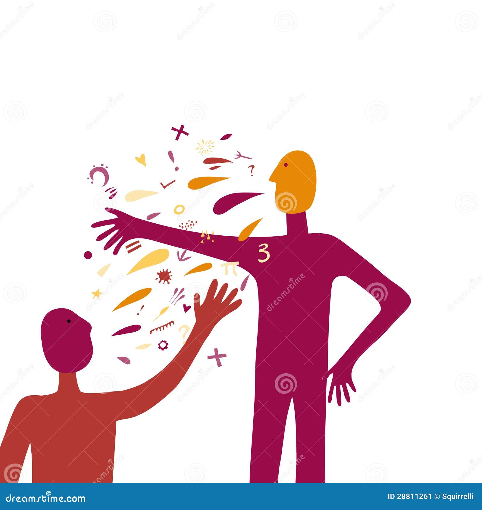 The Argument stock illustration. Illustration of conflict - 28811261