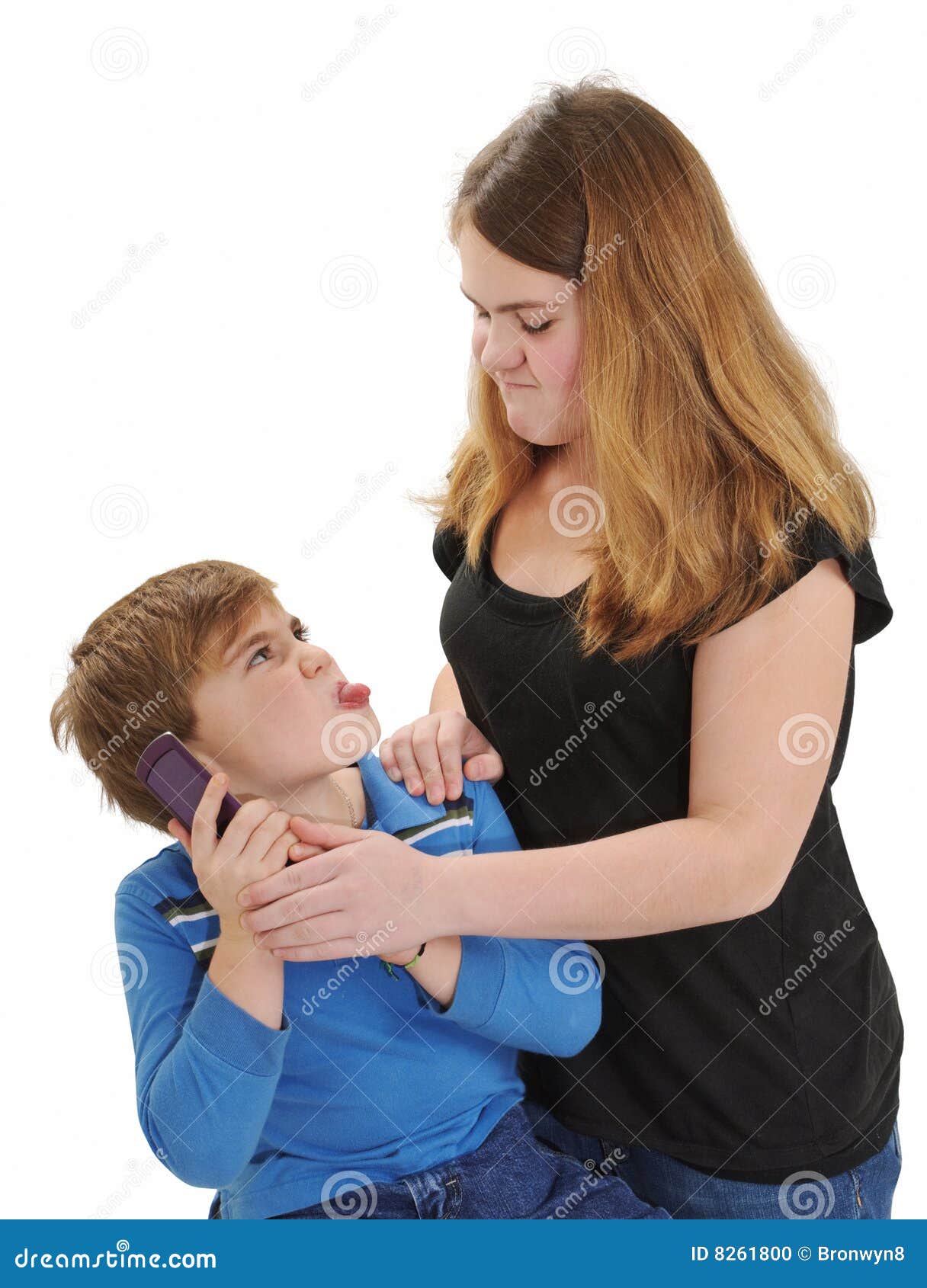 Argument stock photo. Image of fighting, tongue, siblings - 8261800