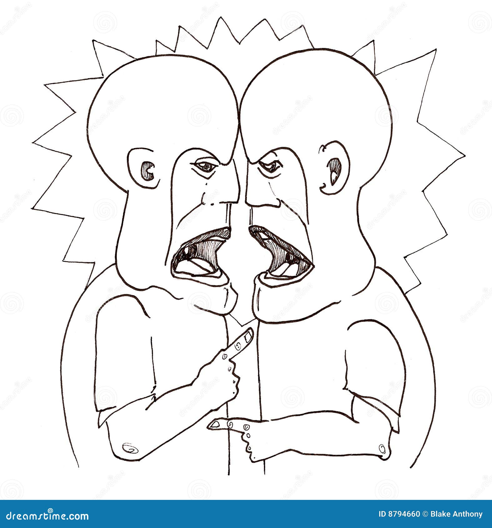 Argument stock illustration. Illustration of competition - 8794660