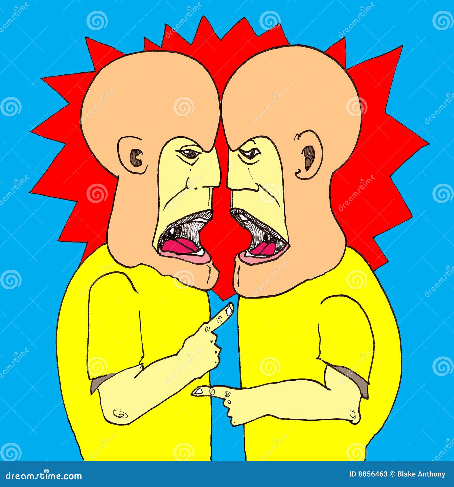 Argument stock illustration. Illustration of yell, work - 8856463