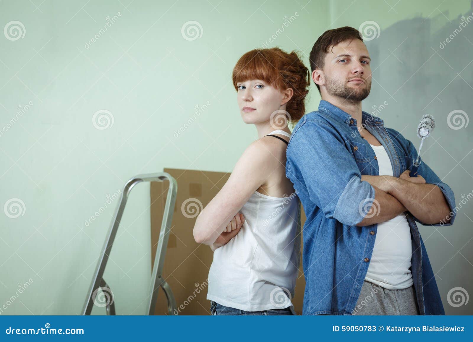 Argument during Home Renovation Stock Image - Image of renovating ...