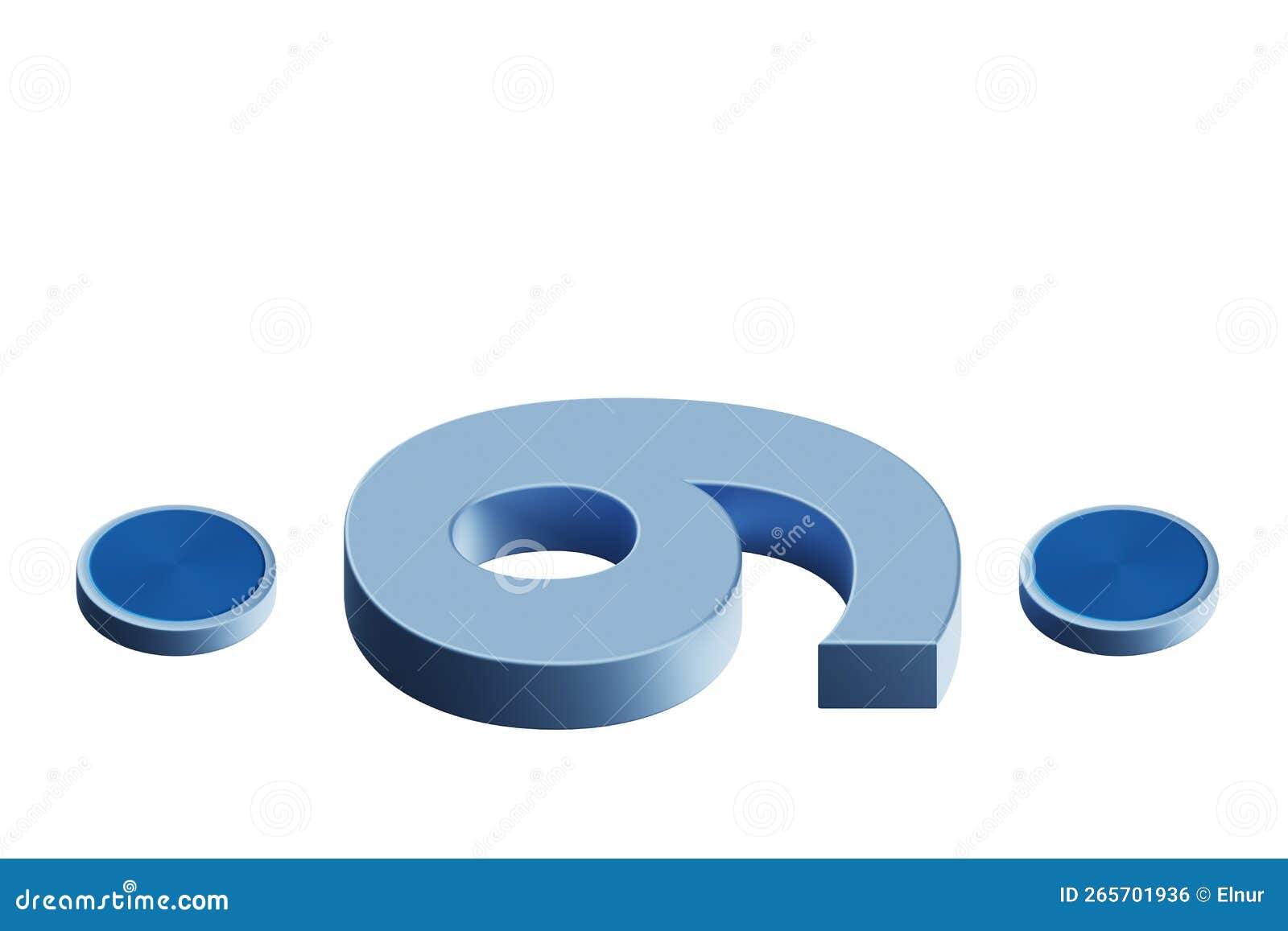 Argument Over the Numbers 9 and 6 Stock Illustration - Illustration of ...