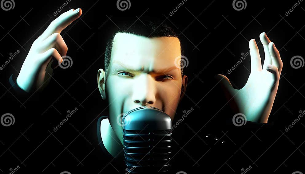 Rant stock illustration. Illustration of ranting, visionary - 75261610