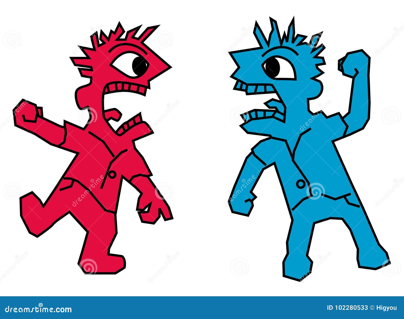 Argument stock vector. Illustration of opponent, enemy - 102280533