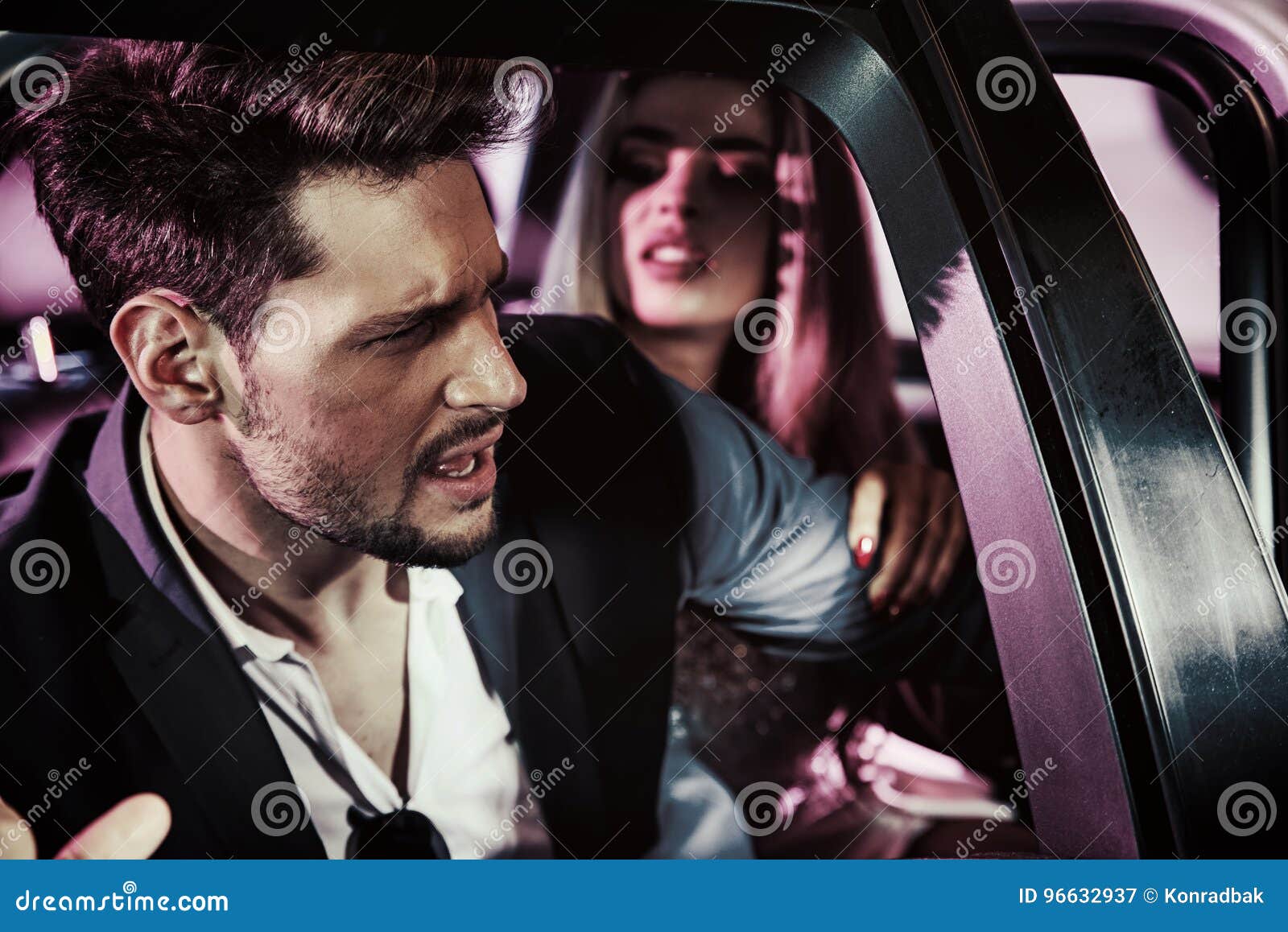 Argument of Young, Smart People Stock Image - Image of happiness ...