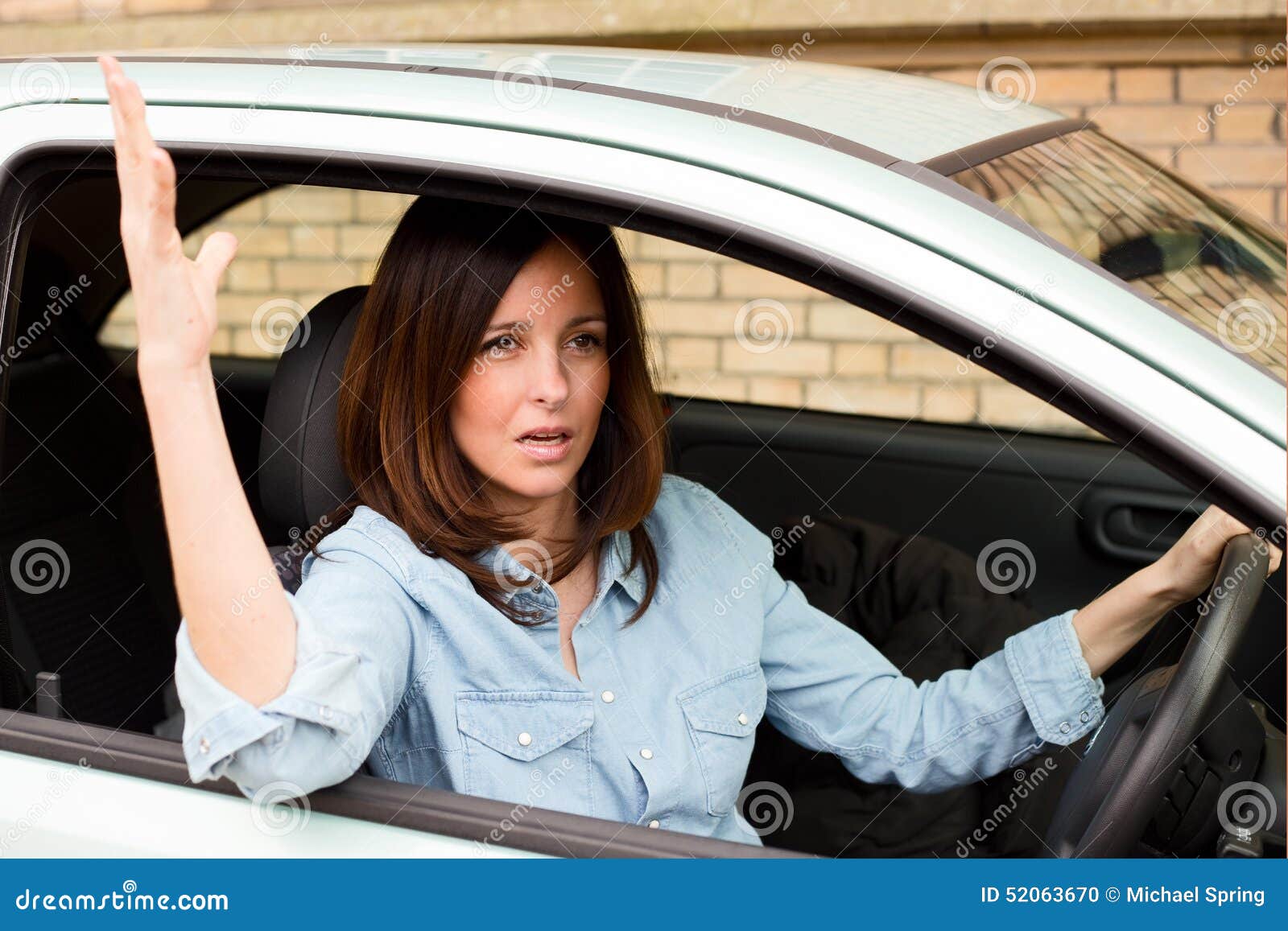 Argument stock photo. Image of drive, angry, girl, emotion - 52063670