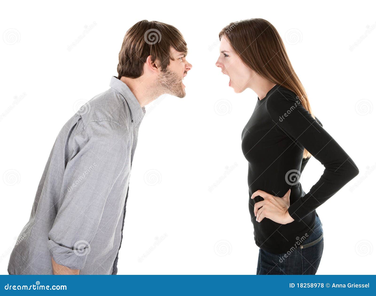 Argumento Heated foto de archivo. Imagen de hombre, quéjese - 18258978