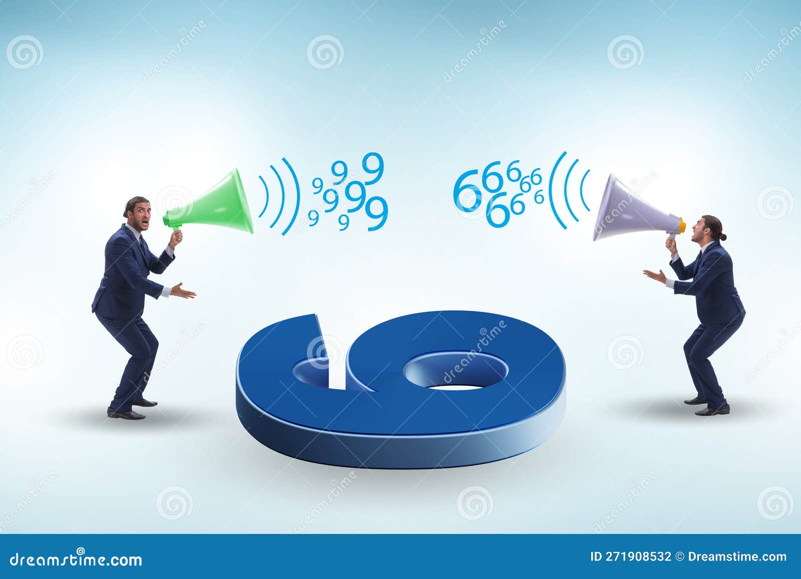 Argumento Sobre Os Números 9 E 6 Foto de Stock - Imagem de conflito, homem: 271908532