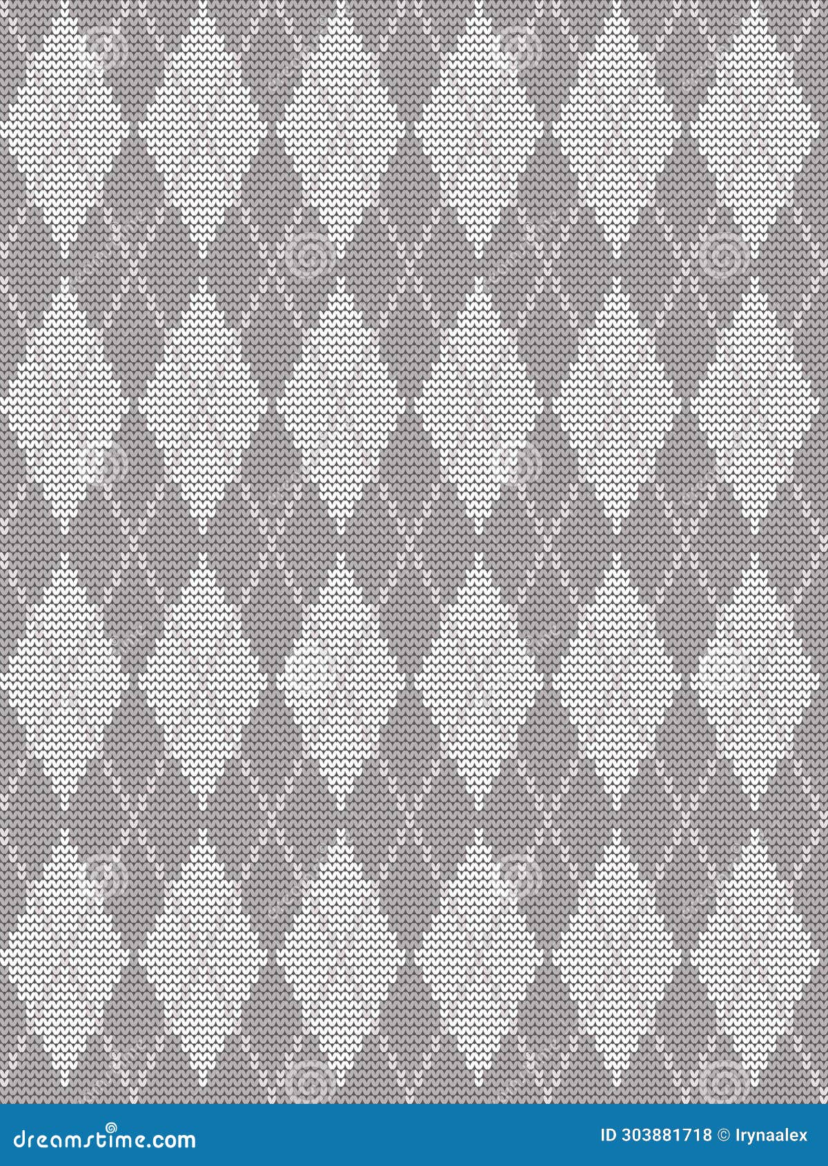 Argyle Gray Print. Seamless Knitted Pattern with Rhombuses in Gray and ...