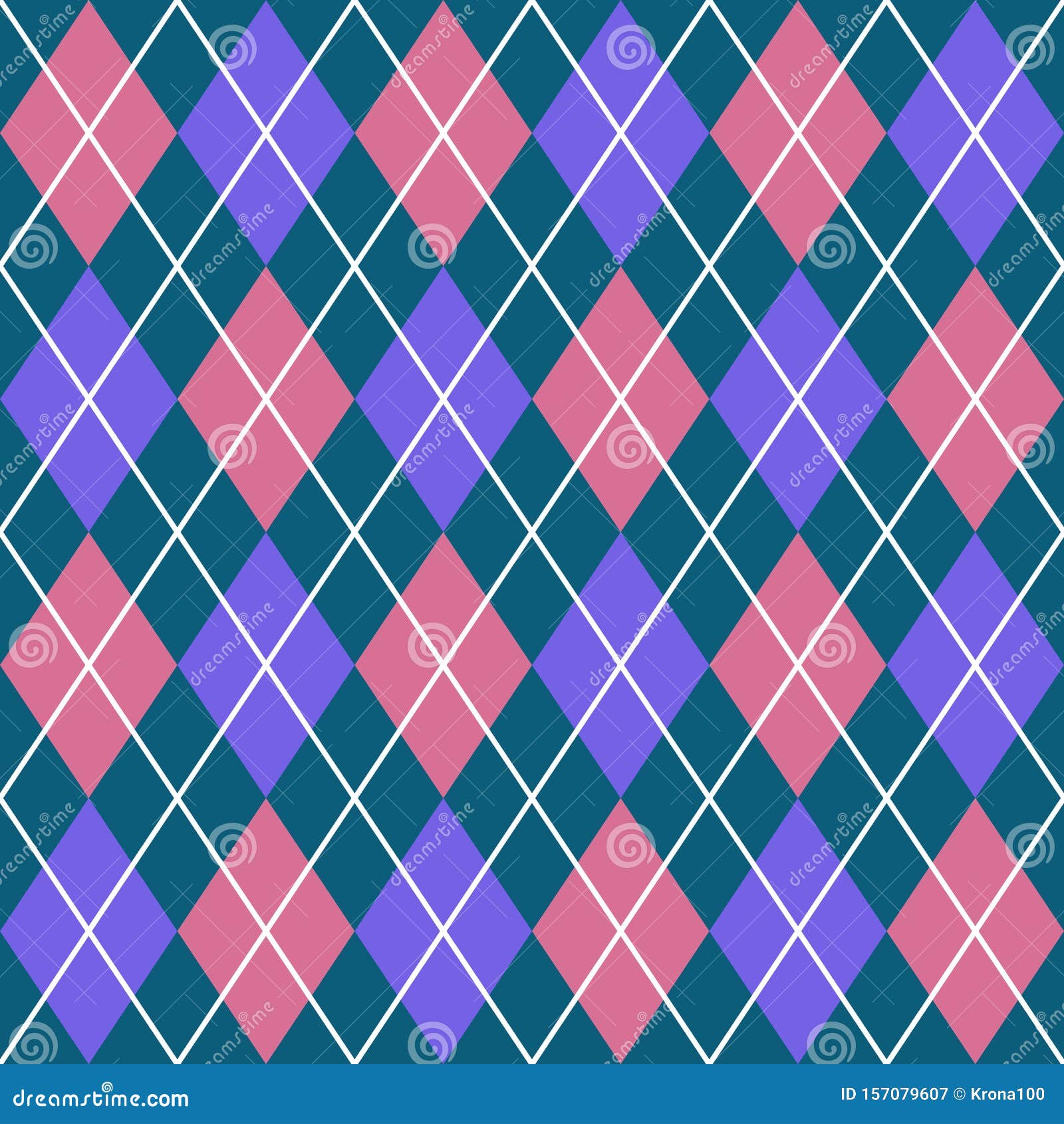 Argyle Vector Seamless Pattern. Abstract Check Repeat Background Stock ...