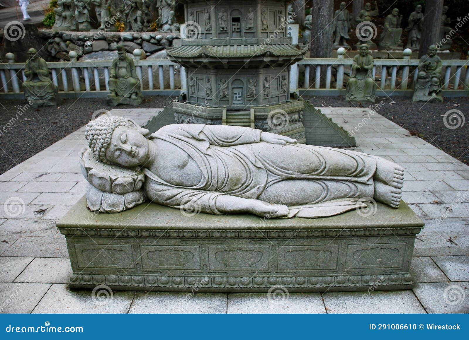 Arhat Statues of the Umpenji Temple in Miyoshi, Japan. Editorial Image ...
