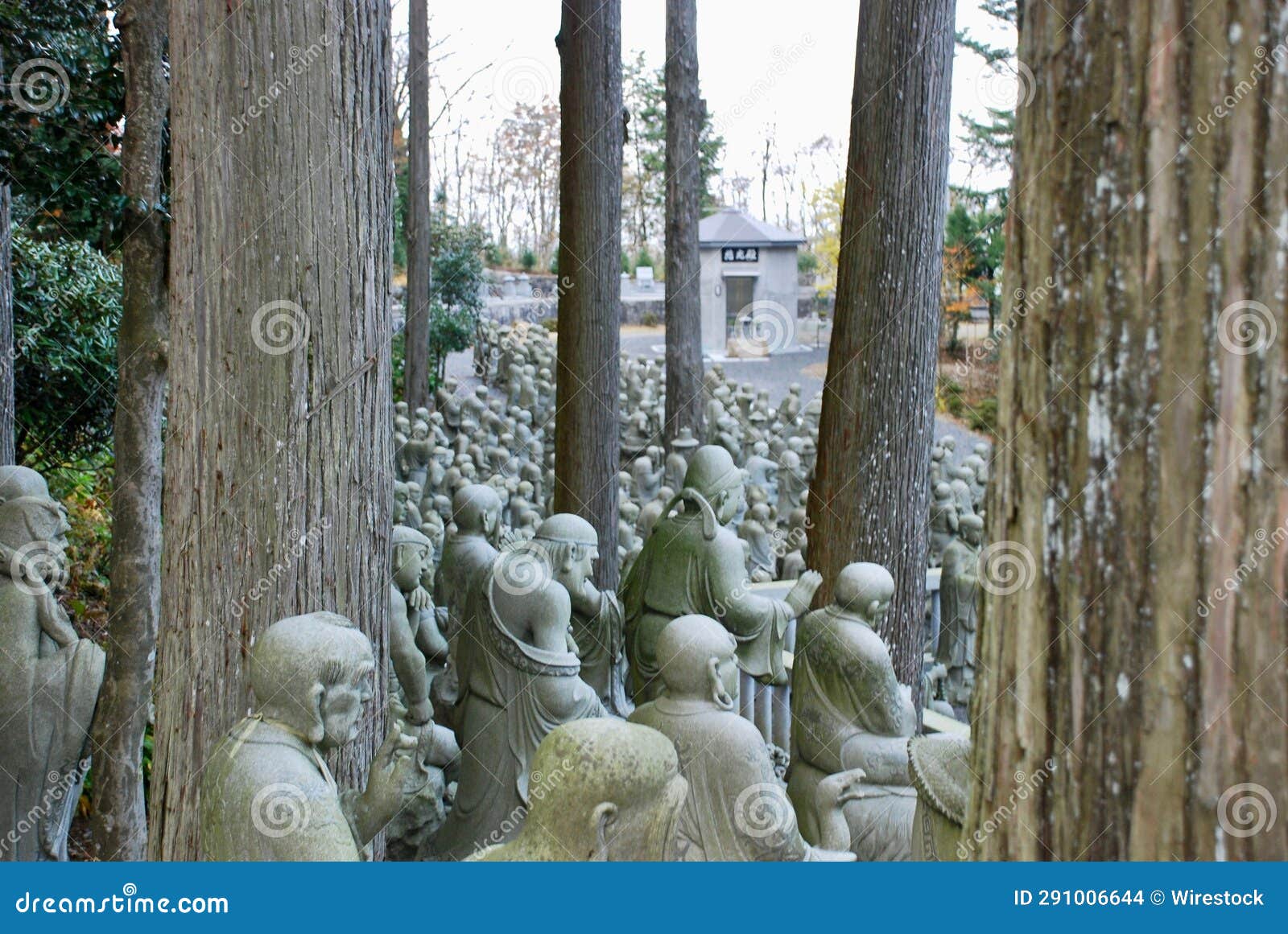 Arhat Statues of the Umpenji Temple in Miyoshi, Japan. Editorial Stock ...