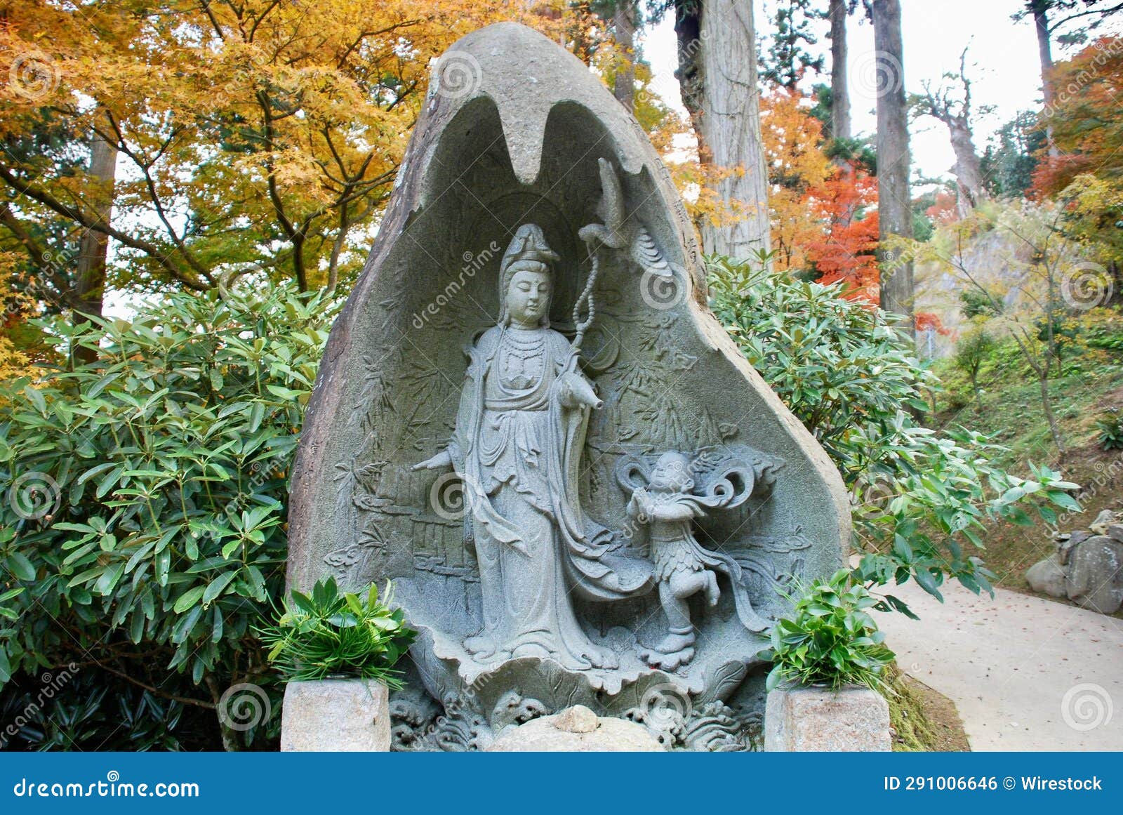 Arhat Statues of the Umpenji Temple in Miyoshi, Japan. Editorial Photo ...