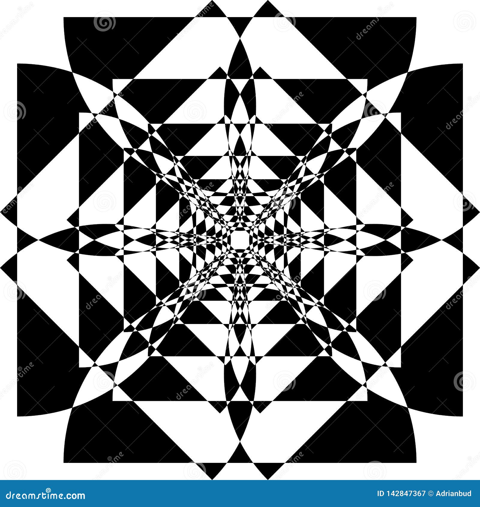 Arhitectural Arabesque Floral Impression on Transparent Background ...