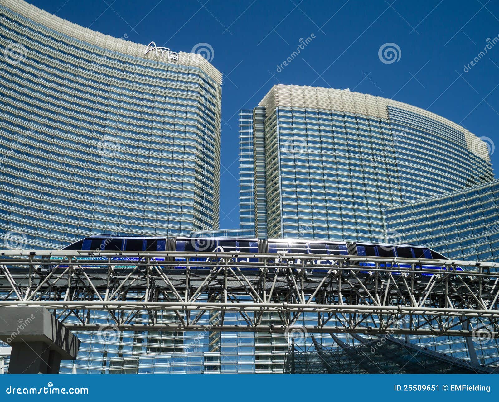 Aria Express Monorail Las Vegas Editorial Photo - Image of city ...