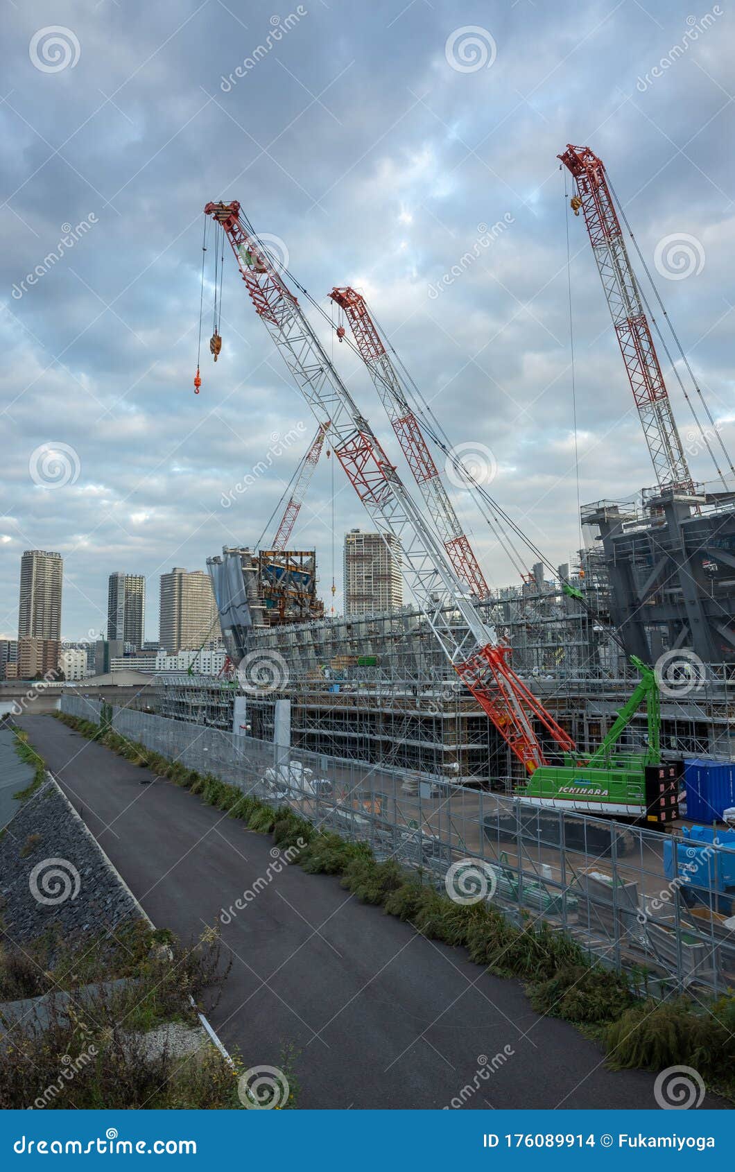 Ariake Arena Under Construction, Japan Tokyo Editorial Stock Image ...