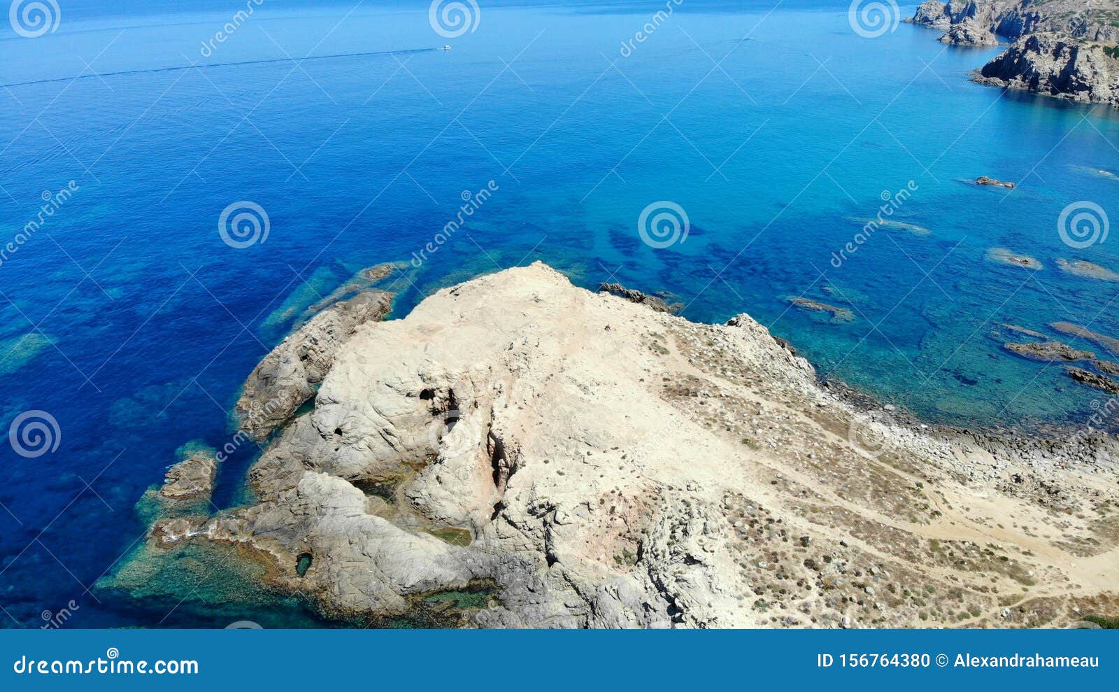 Arial View Di Drone, Capo Pecora, Sardegna, Italia Fotografia Stock ...