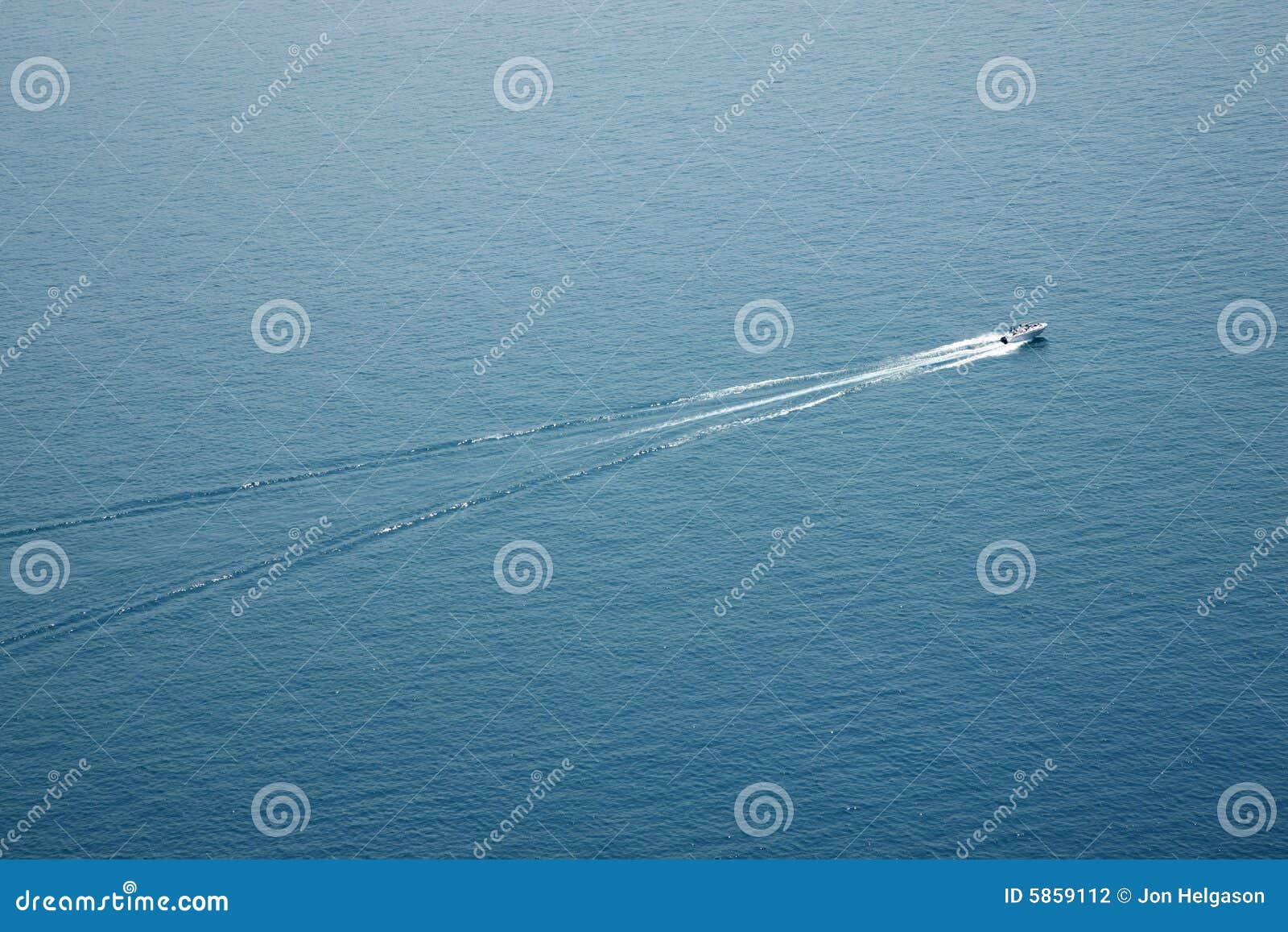 Arial View of a Speedboat on Water Stock Photo - Image of looking, boat ...