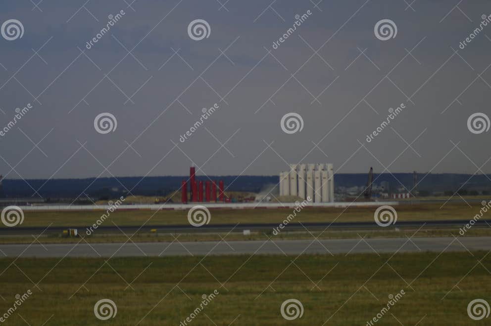 Arial View from the Window Plain Stock Image - Image of summer ...