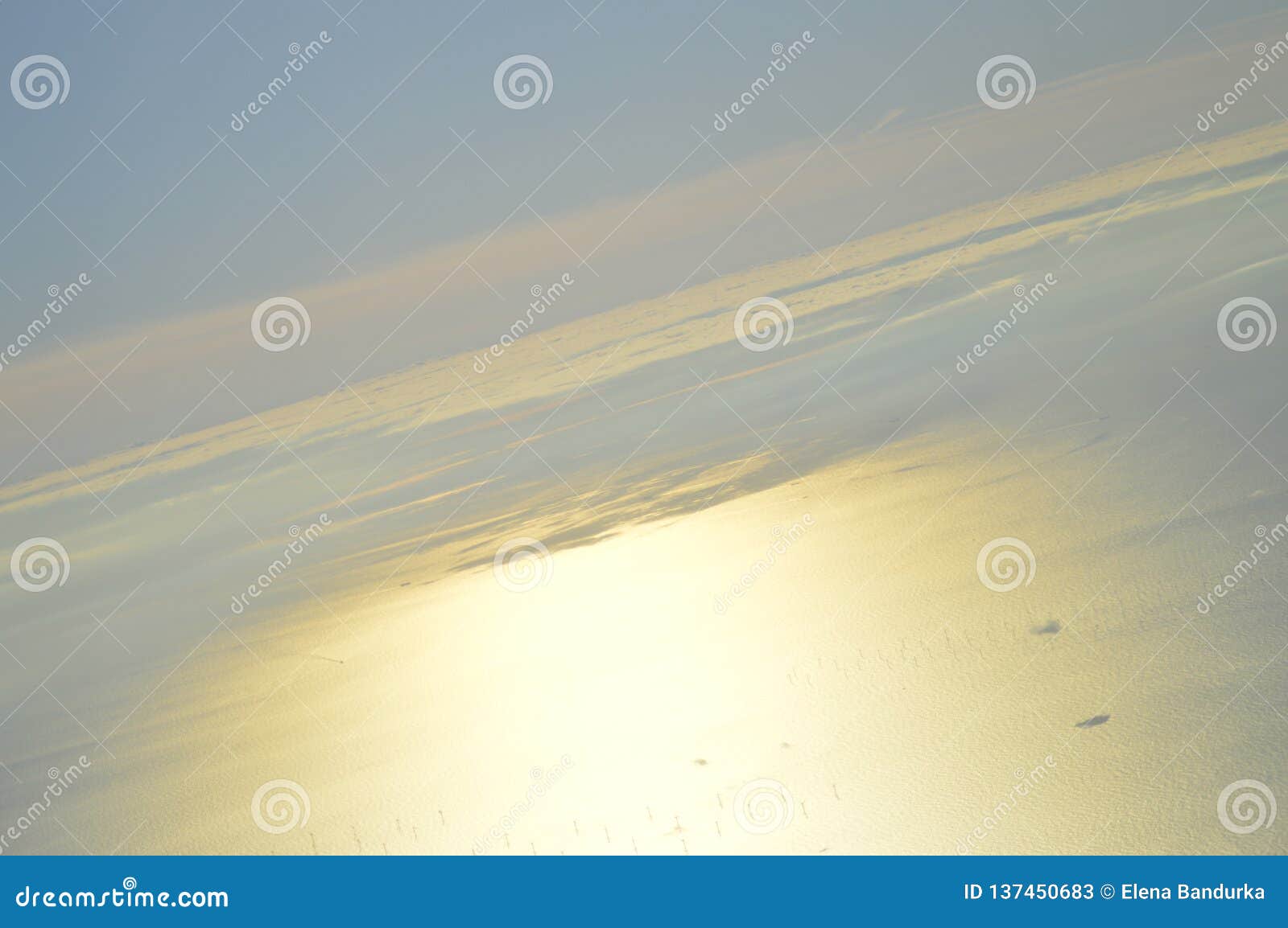 Arial View from the Window Plain Stock Image - Image of land, window ...