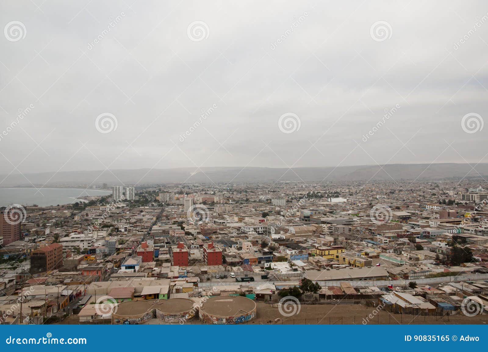 Arica - Chile stock image. Image of building, plants - 90835165