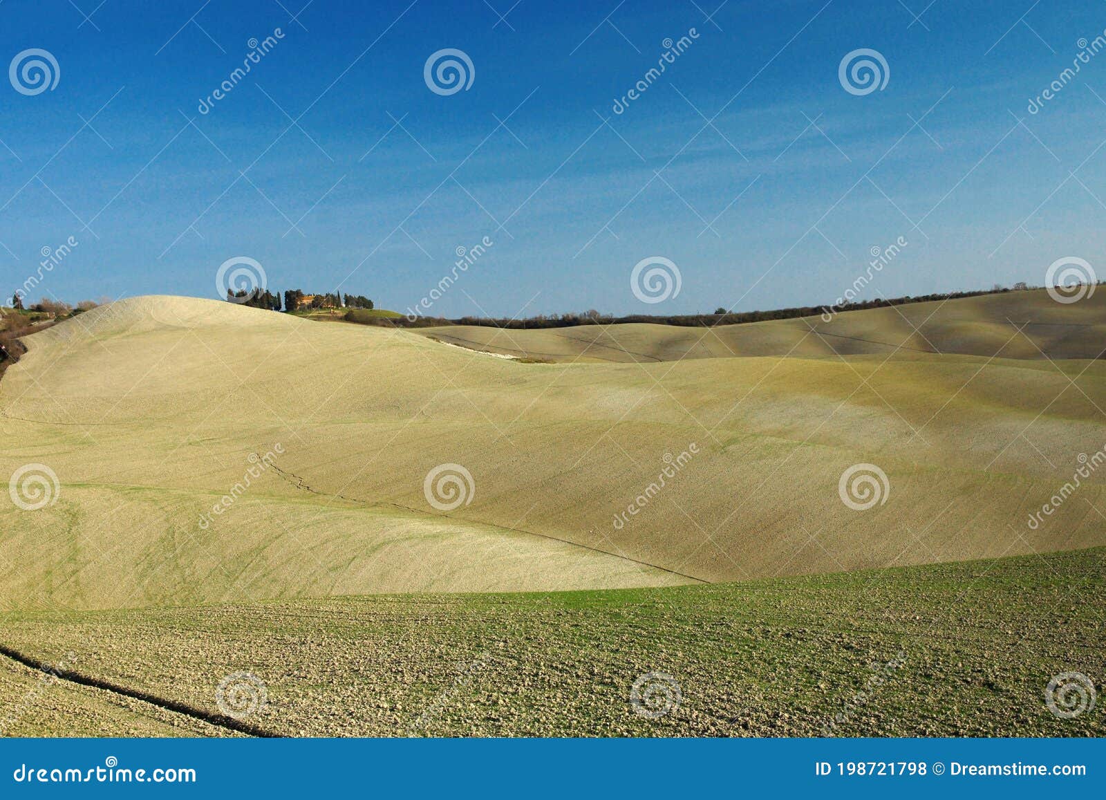 Arid climate in tuscany stock photo. Image of waves - 198721798