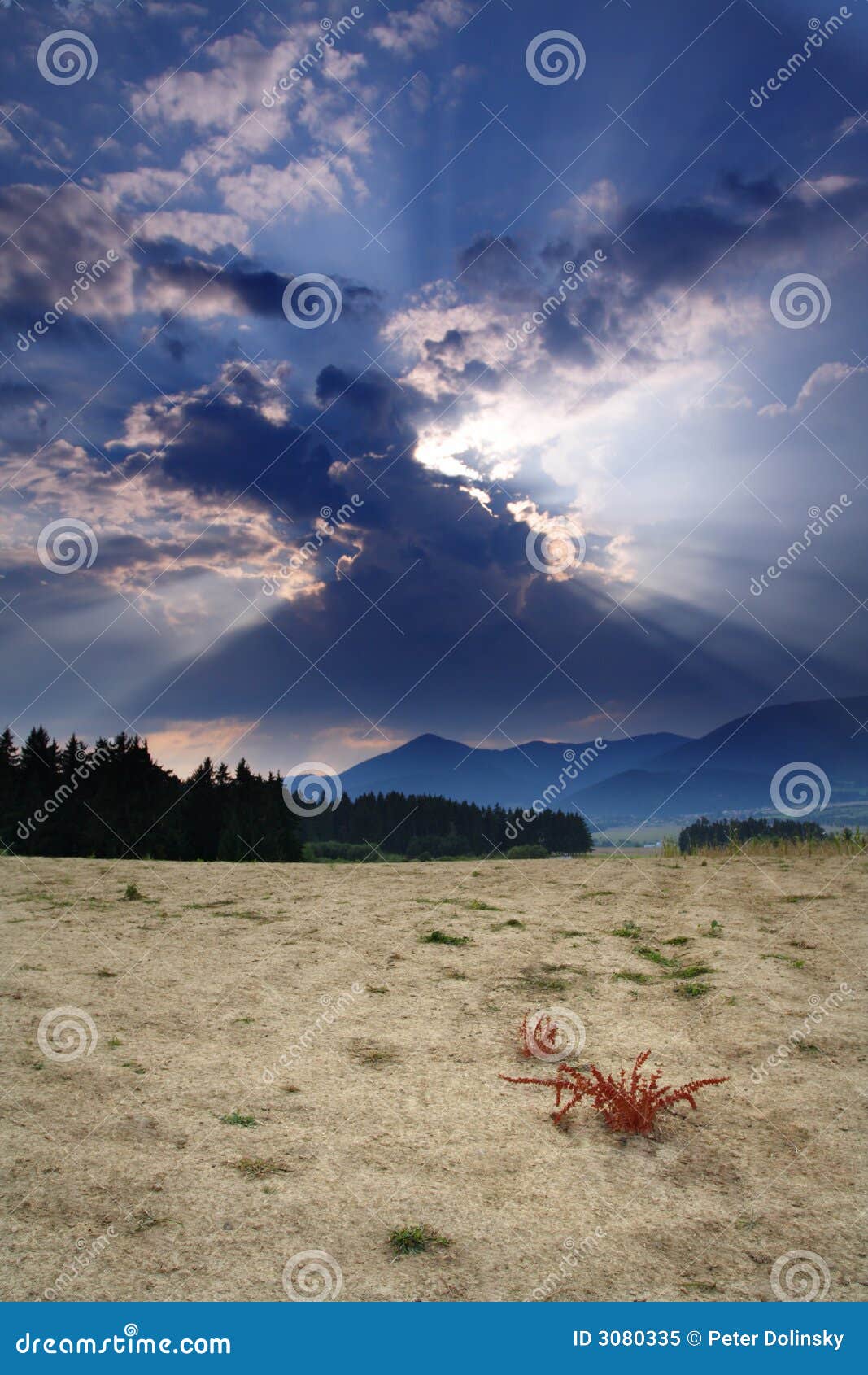 Arid Country Awaiting a Storm Stock Image - Image of bright, sunny: 3080335