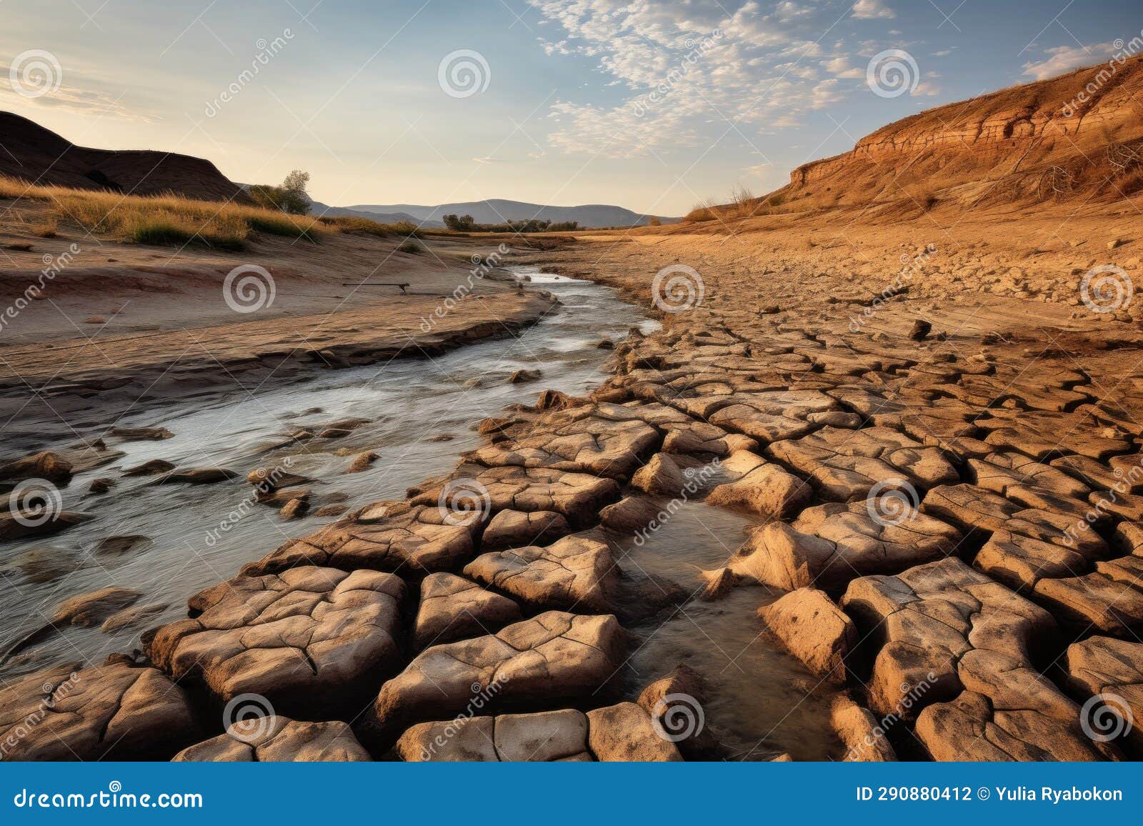 Arid Dry Dirt River Climate. Generate Ai Stock Photo - Image of africa ...