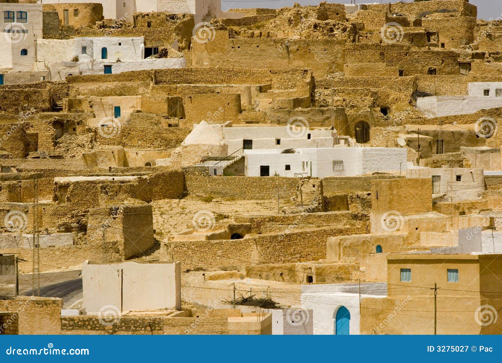 Arid landscape stock image. Image of palm, arab, tunisia - 3275027