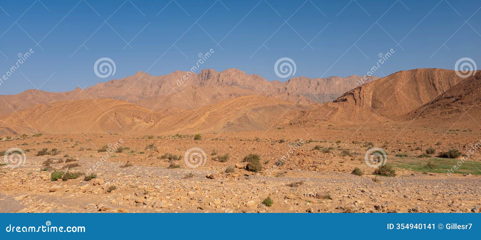 Arid Landscape of the Sahara Desert Stock Image - Image of climate ...