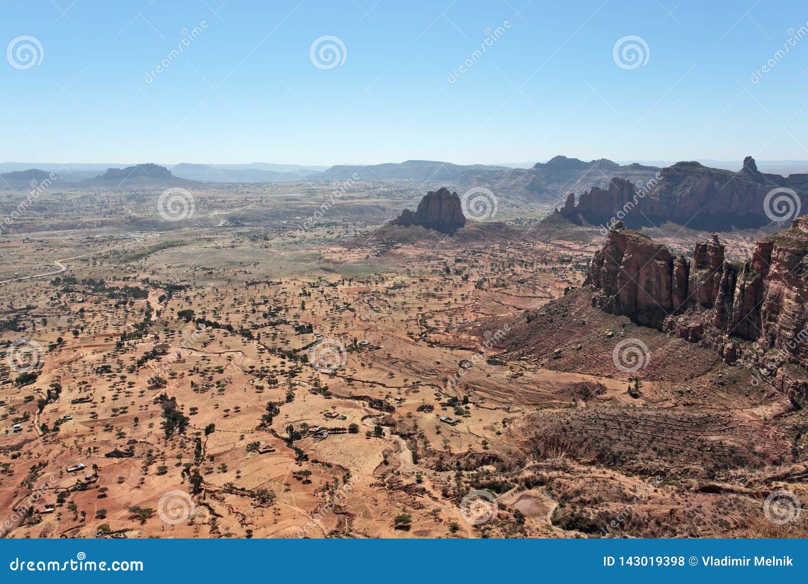Landscape in Tigray Province, Ethiopia Stock Photo - Image of cliff ...