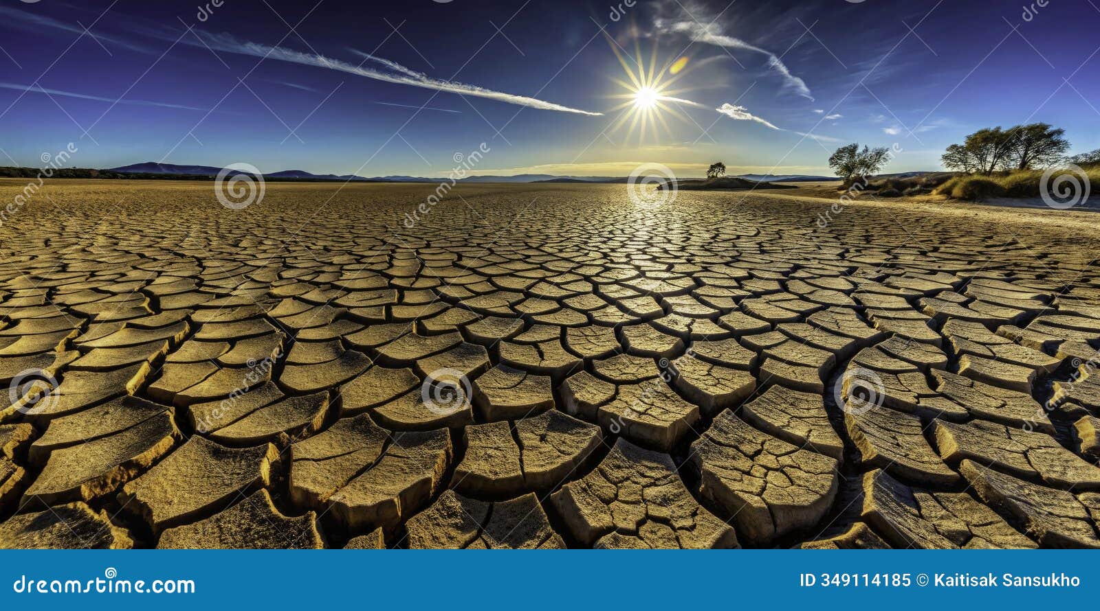 Arid Landscapes Reveal The Devastating Impact Of Drought: Cracked Earth ...