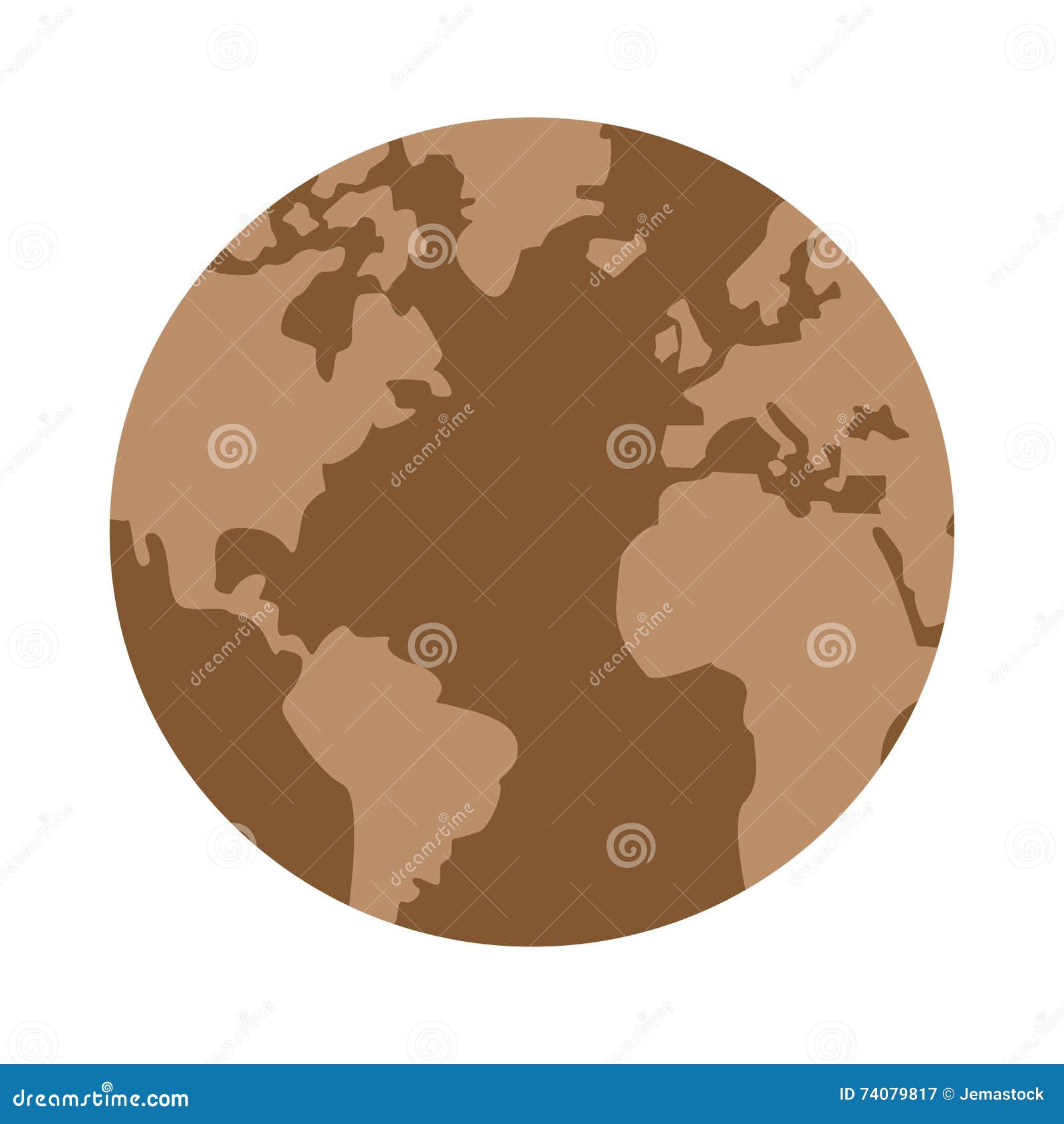 Arid planet earth icon stock illustration. Illustration of dark - 74079817