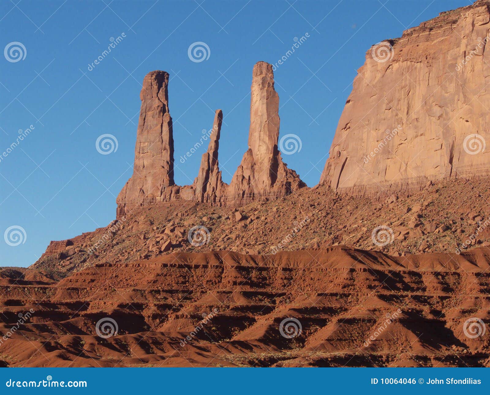 Arid Rockscape stock photo. Image of arizona, arid, blue - 10064046