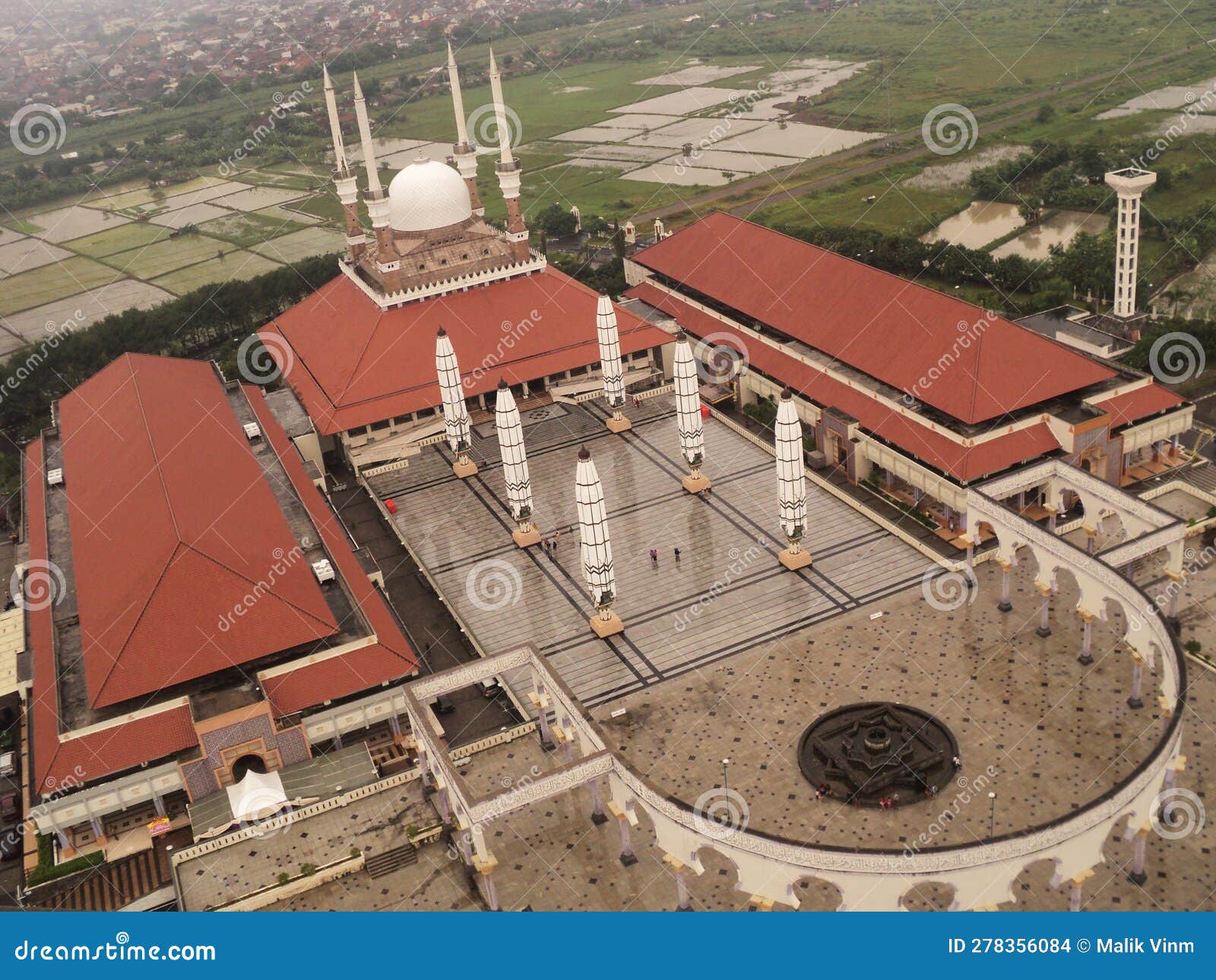 Arieal View of Mosques in City Stock Photo - Image of islam, exterior ...