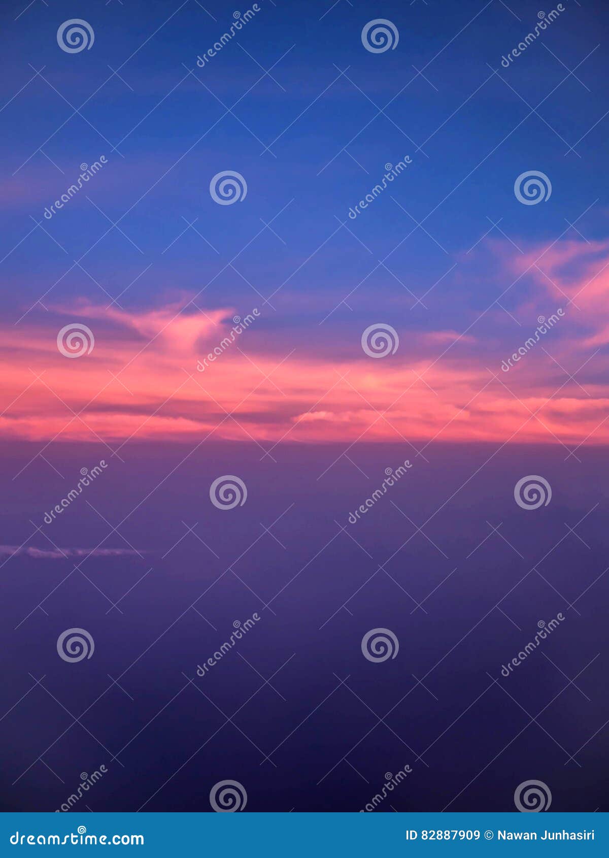 Ariel View of Clouds and Sky in Sunset Above City Stock Image - Image ...
