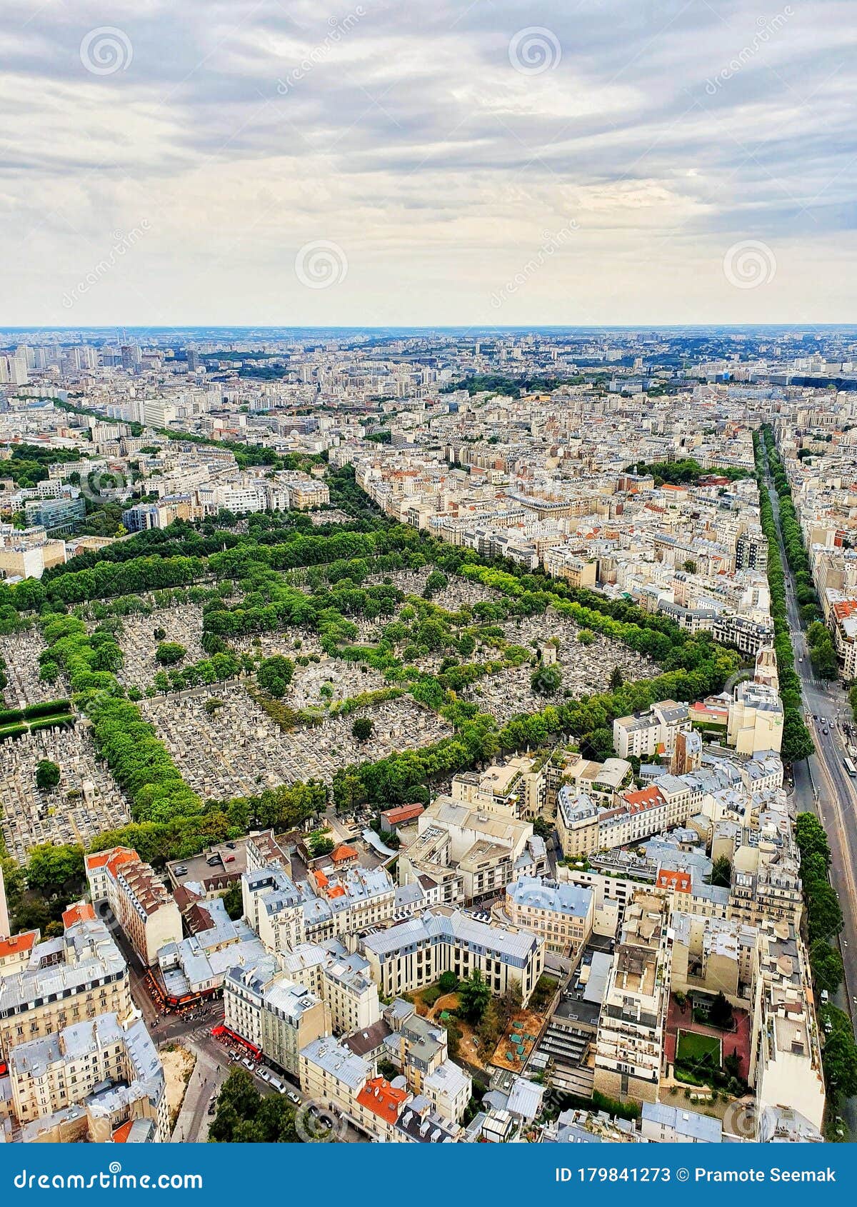 Ariel View of Paris and the Eiffel Tower, Paris, France Stock Image ...