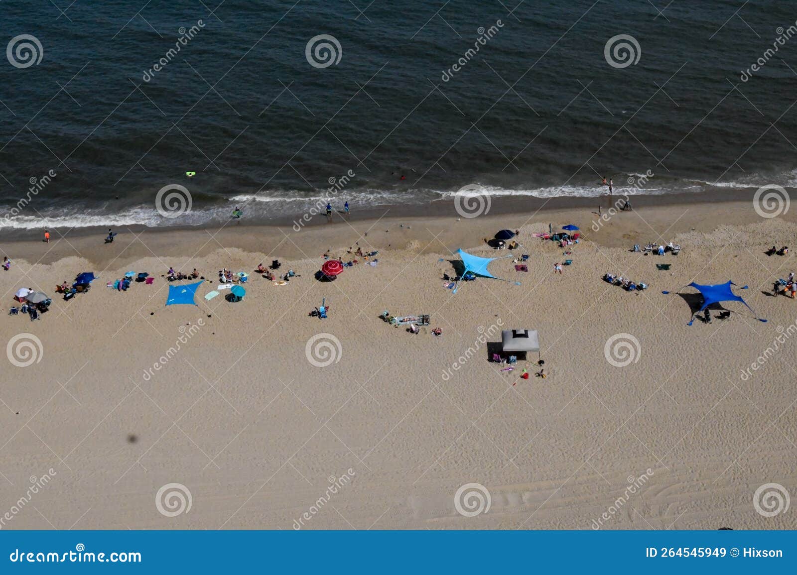 Ariel View of Sandy Ocean Beach Stock Image - Image of outdoor, natural ...