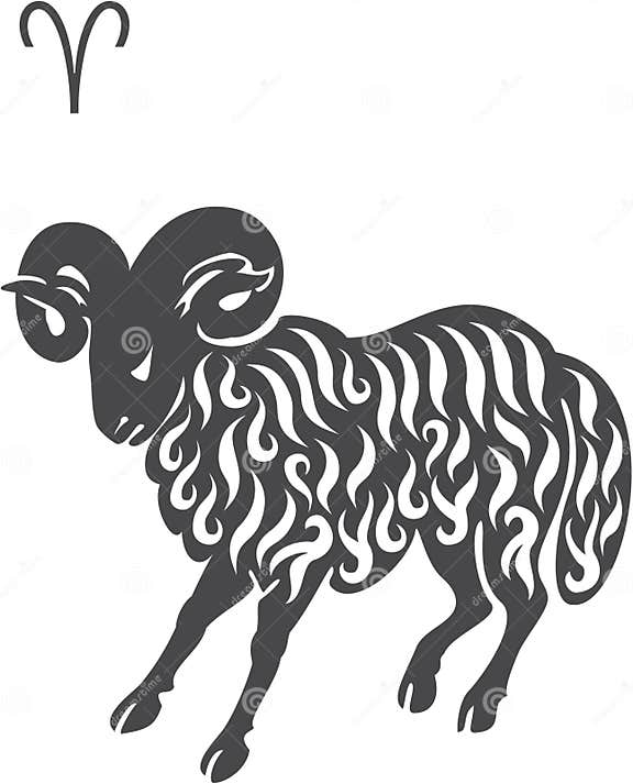 Aries stock vector. Illustration of draw, graphic, zodiac - 3373918