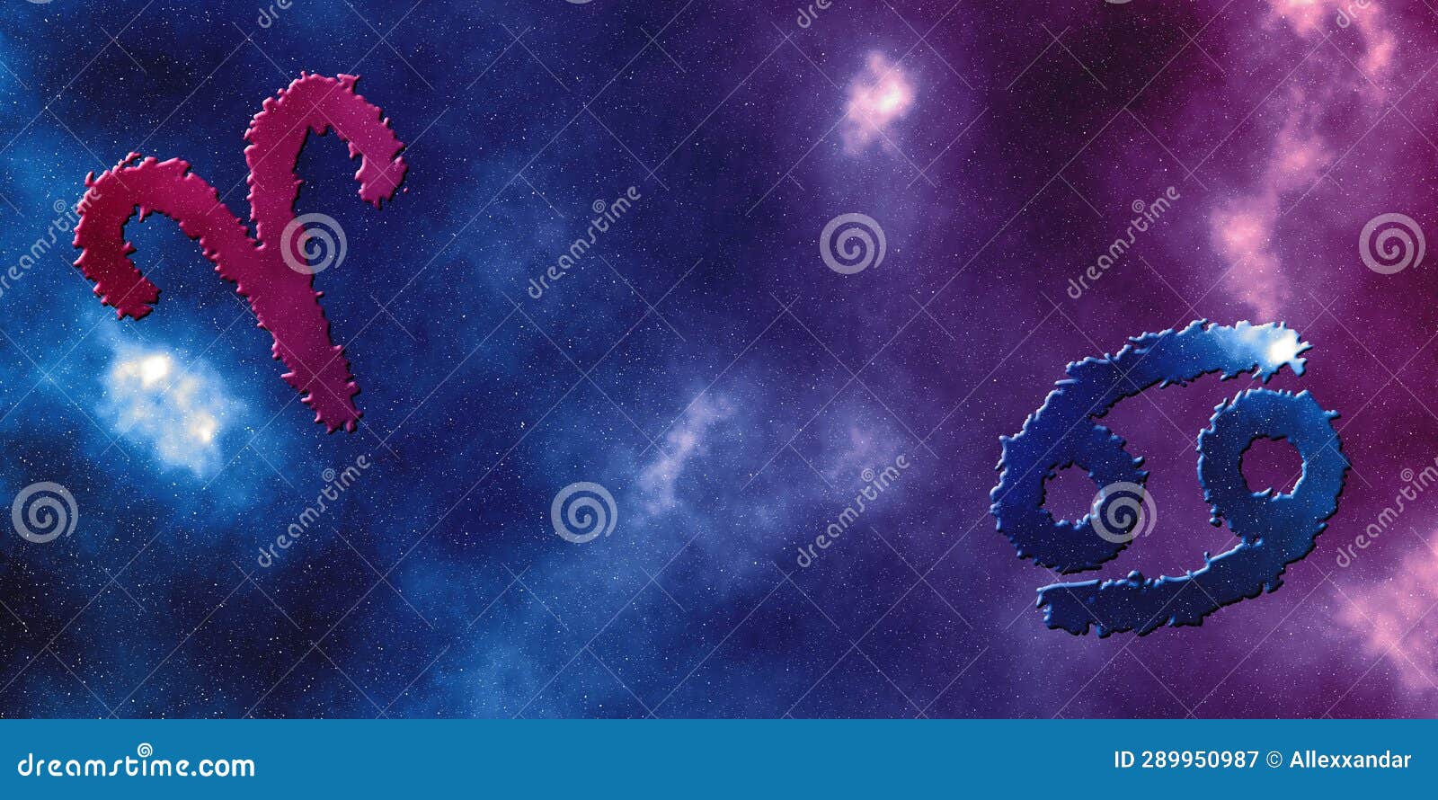 Aries and Cancer Compatibility Stock Image - Image of sign, symbols ...