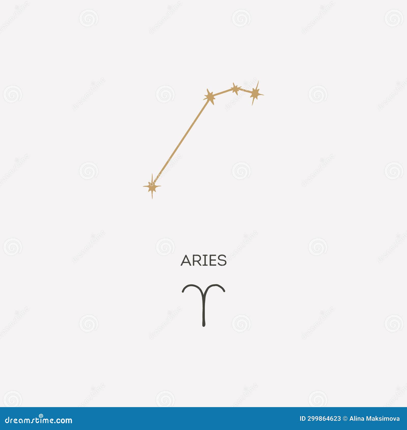 Aries Constellation Vector Illustration Stock Illustration ...