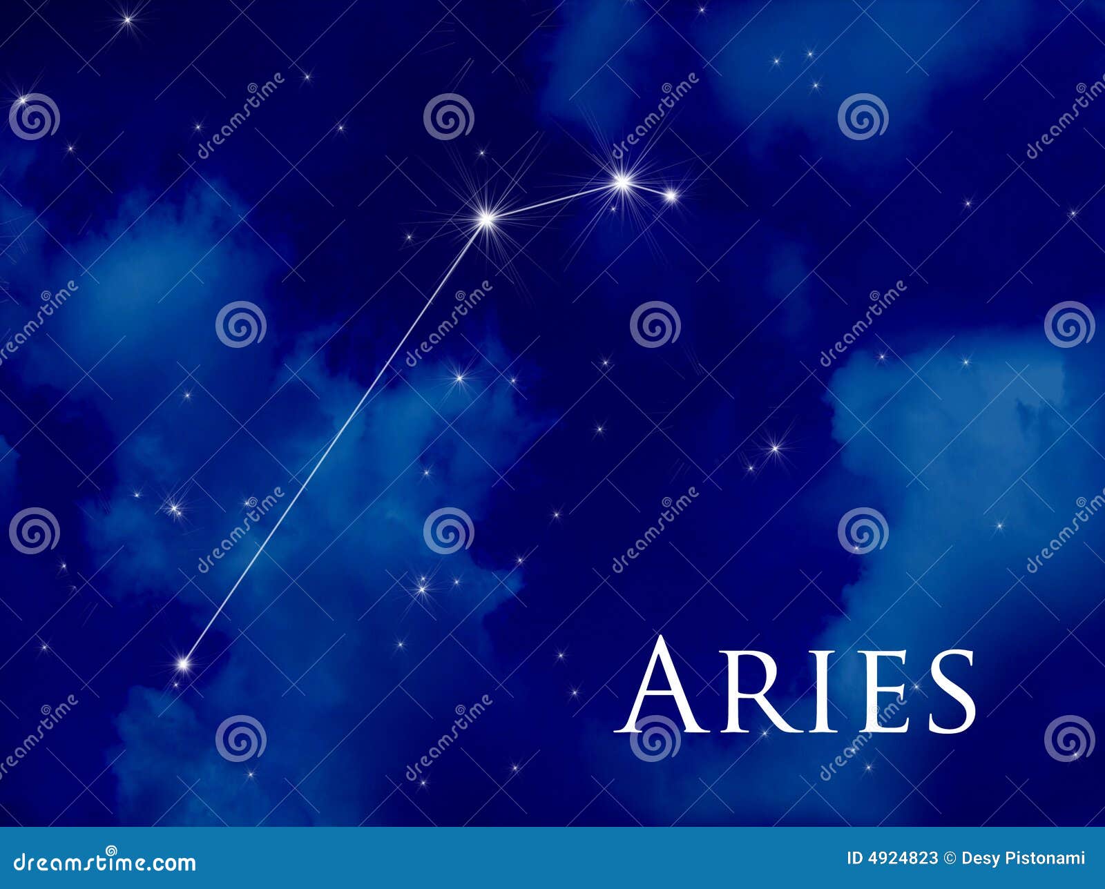 Aries da constelação ilustração stock. Ilustração de fortuna - 4924823