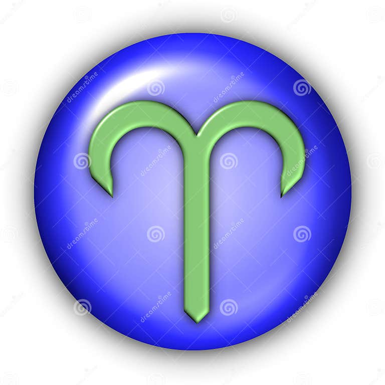 Aries Glyphs stock illustration. Illustration of icon, horoscope - 99463