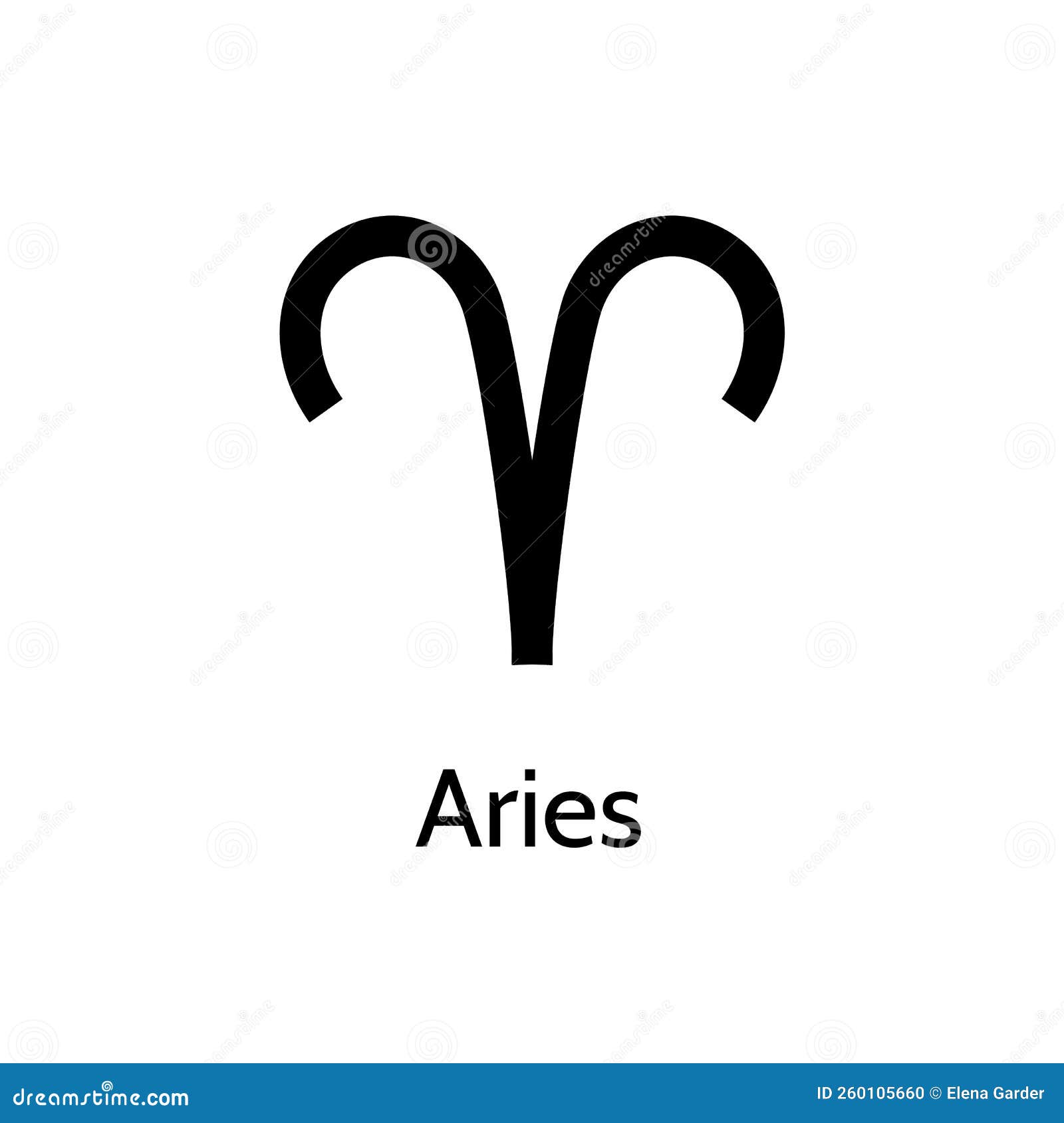 Aries Icon Of 3 Types. Isolated Vector Sign Symbol. | CartoonDealer.com ...