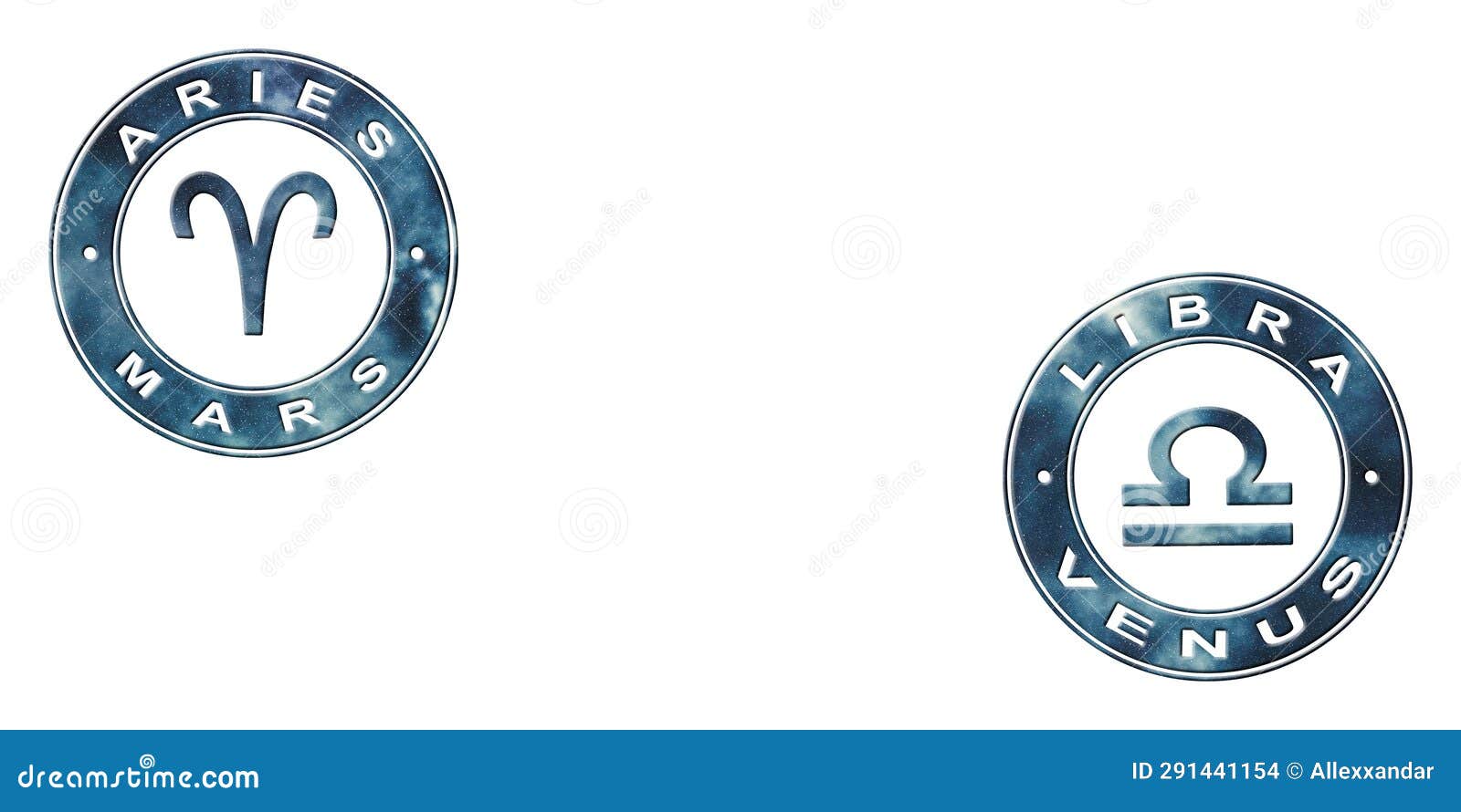 Aries and Libra Compatibility Stock Illustration - Illustration of ...