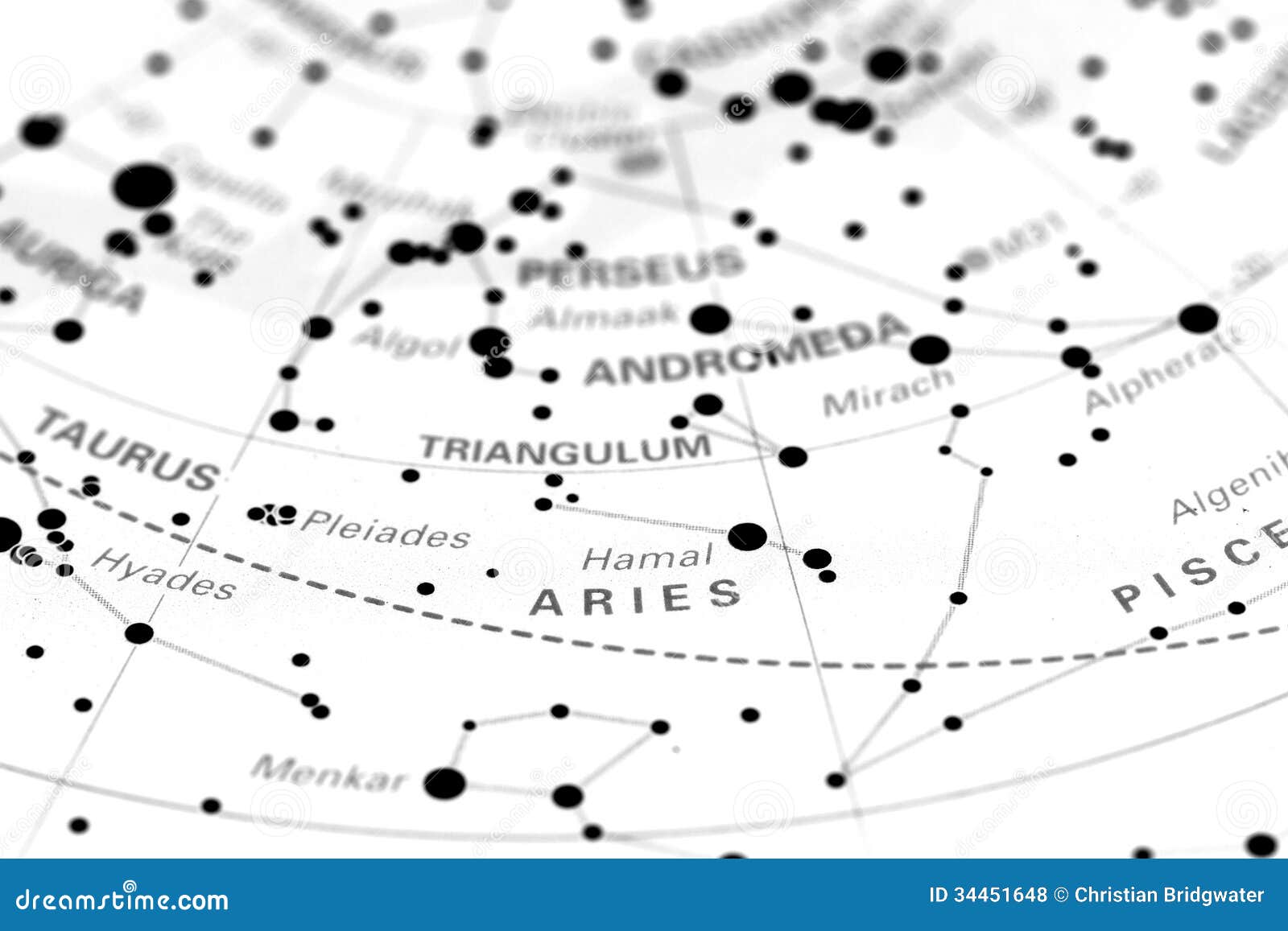 Aries Star Constellation Map