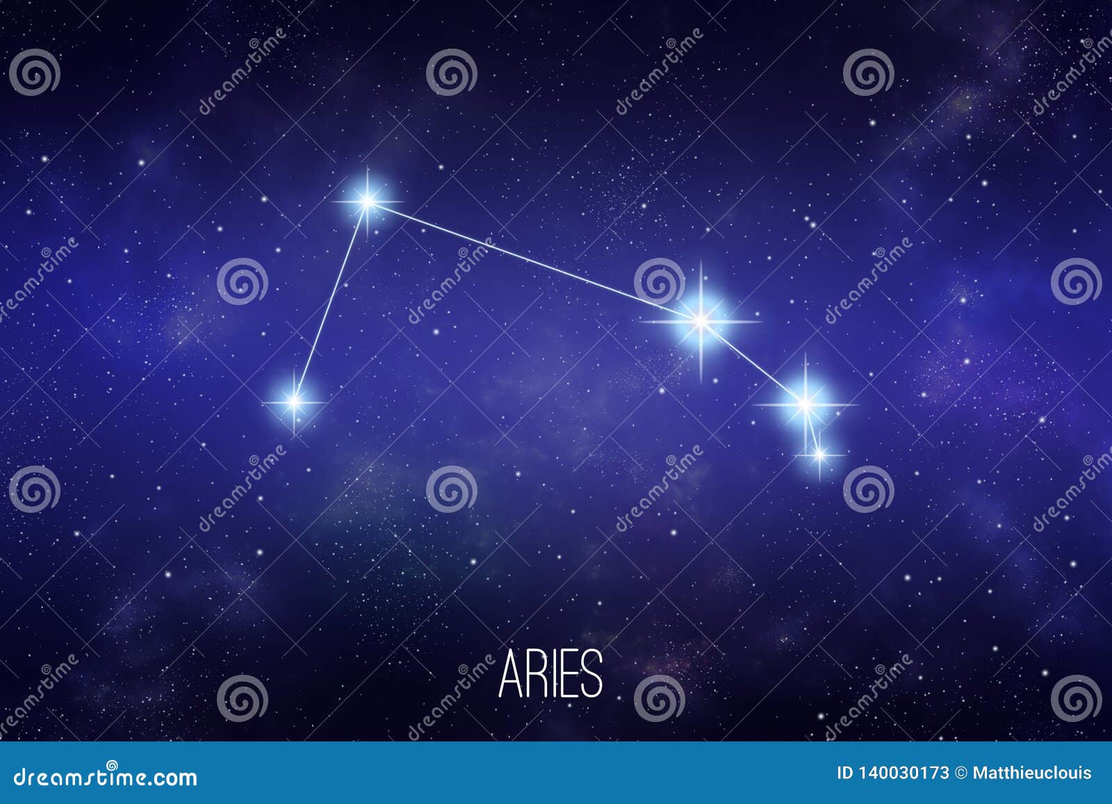 Aries Zodiac Constellation Illustration Stock Illustration ...