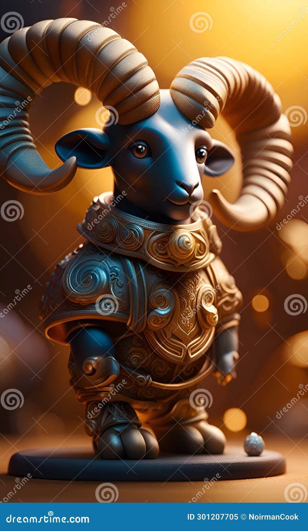 Aries Zodiac Sign Fire Elemental Astrology Art Stock Illustration ...